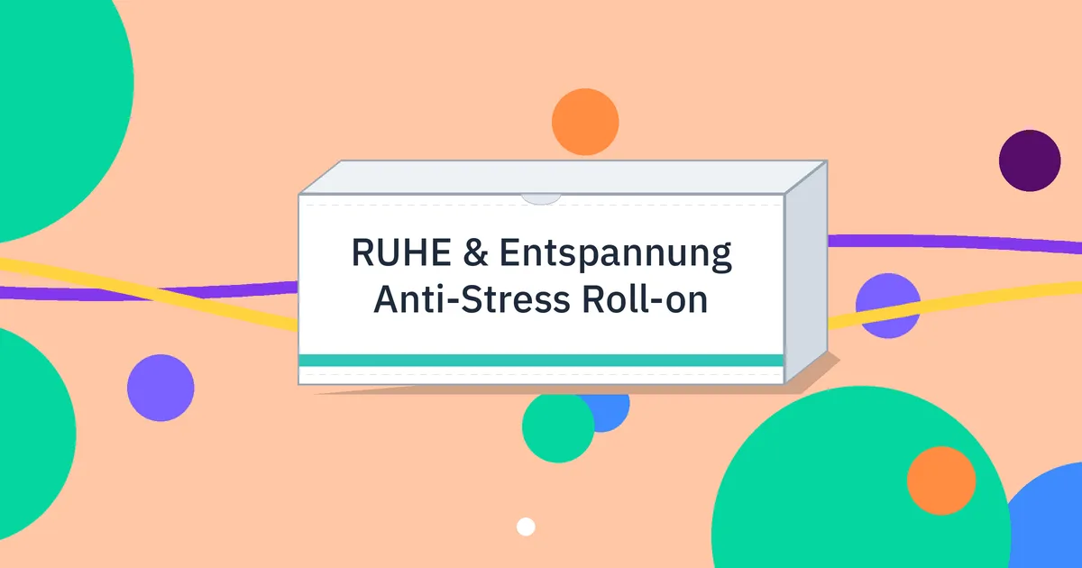 Symbolbild: Packung mit der Aufschrift RUHE & Entspannung Anti-Stress Roll-on (PZN 18196989) – Verfügbarkeit und Bezug in Apotheken in Frankfurt am Main