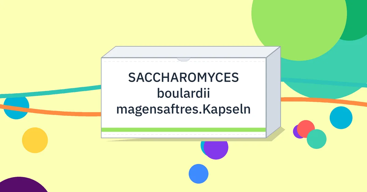 Symbolbild: Packung mit der Aufschrift SACCHAROMYCES boulardii magensaftres.Kapseln (PZN 17550733) – Verfügbarkeit und Bezug in Apotheken in Frankfurt am Main