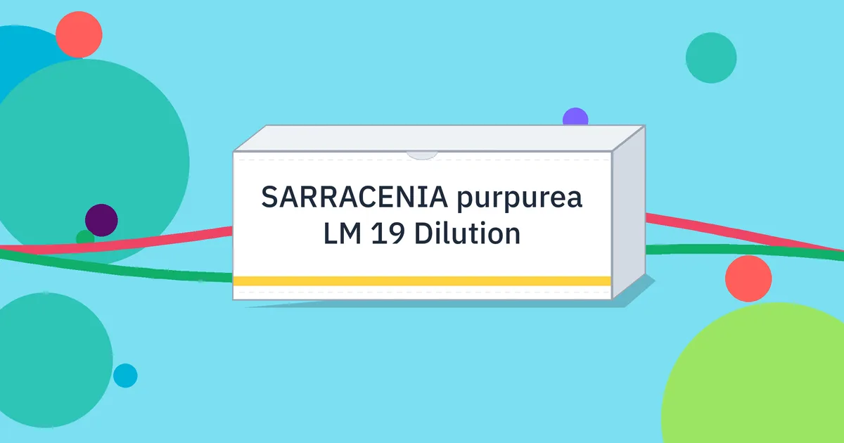 Symbolbild: Packung mit der Aufschrift SARRACENIA purpurea LM 19 Dilution (PZN 13182729) – Verfügbarkeit und Bezug in Apotheken in Frankfurt am Main