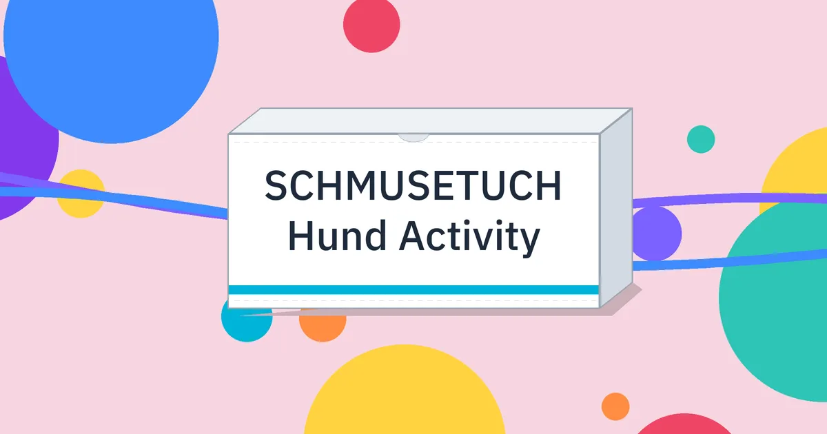 Symbolbild: Packung mit der Aufschrift SCHMUSETUCH Hund Activity (PZN 10404342) – Verfügbarkeit und Bezug in Apotheken in Frankfurt am Main