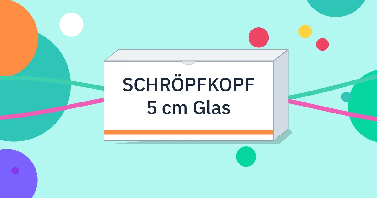 Symbolbild: Packung mit der Aufschrift SCHRÖPFKOPF 5 cm Glas (PZN 04444805) – Verfügbarkeit und Bezug in Apotheken in Frankfurt am Main