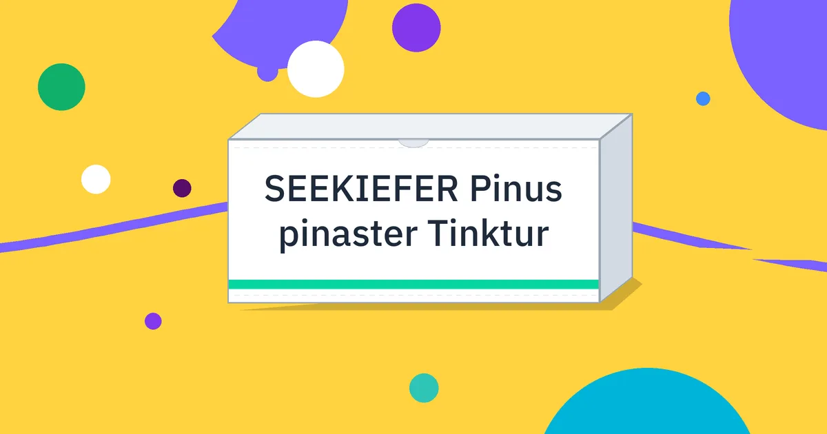 Symbolbild: Packung mit der Aufschrift SEEKIEFER Pinus pinaster Tinktur (PZN 18217823) – Verfügbarkeit und Bezug in Apotheken in Frankfurt am Main