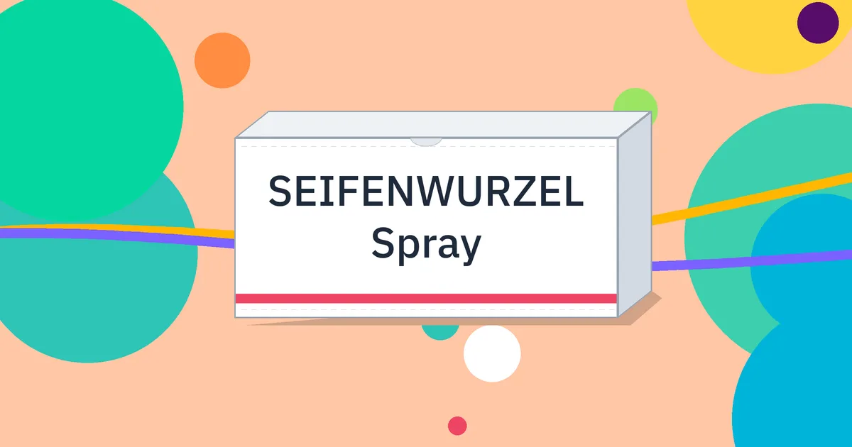 Symbolbild: Packung mit der Aufschrift SEIFENWURZEL Spray (PZN 11874038) – Verfügbarkeit und Bezug in Apotheken in Frankfurt am Main