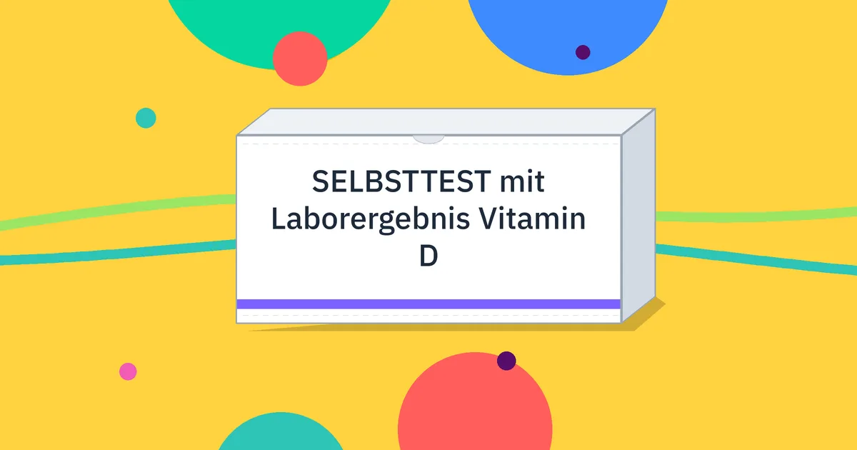 Symbolbild: Packung mit der Aufschrift SELBSTTEST mit Laborergebnis Vitamin D (PZN 19547586) – Verfügbarkeit und Bezug in Apotheken in Frankfurt am Main