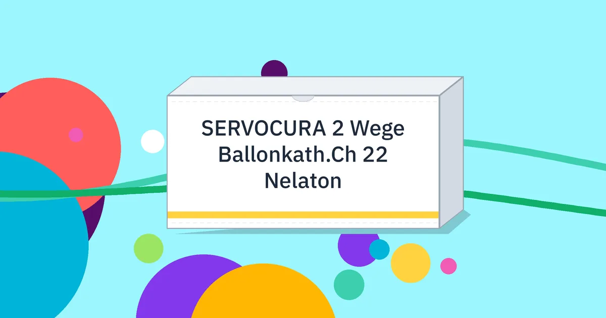Symbolbild: Packung mit der Aufschrift SERVOCURA 2 Wege Ballonkath.Ch 22 Nelaton (PZN 05491540) – Verfügbarkeit und Bezug in Apotheken in Frankfurt am Main