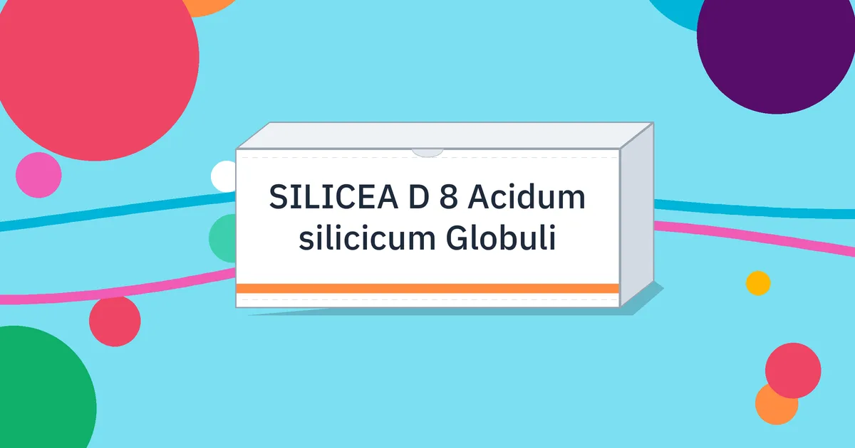 Symbolbild: Packung mit der Aufschrift SILICEA D 8 Acidum silicicum Globuli (PZN 18759487) – Verfügbarkeit und Bezug in Apotheken in Frankfurt am Main