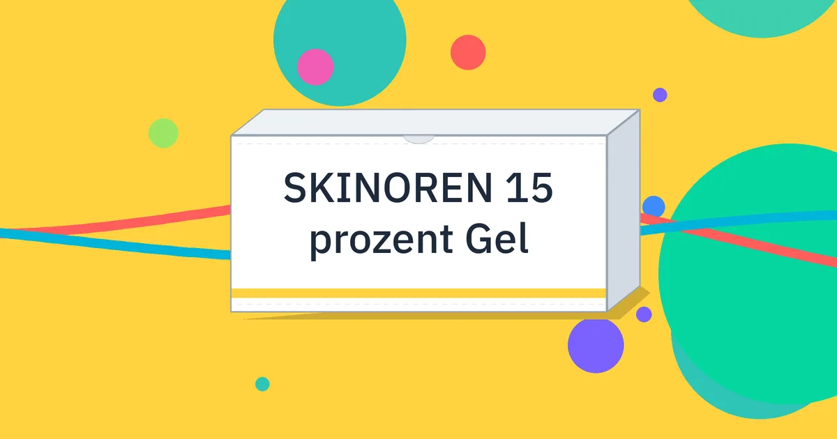 Symbolbild: Packung mit der Aufschrift SKINOREN 15 prozent Gel (PZN 04100388) – Verfügbarkeit und Bezug in Apotheken in Frankfurt am Main