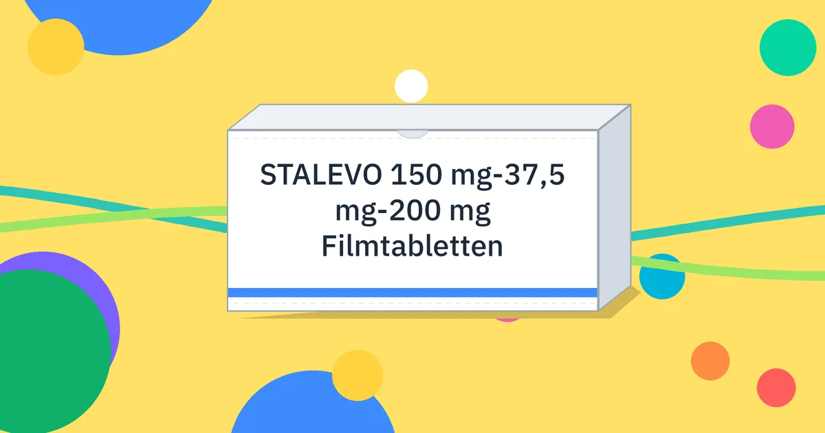 Symbolbild: Packung mit der Aufschrift STALEVO 150 mg-37,5 mg-200 mg Filmtabletten (PZN 09508680) – Verfügbarkeit und Bezug in Apotheken in Frankfurt am Main