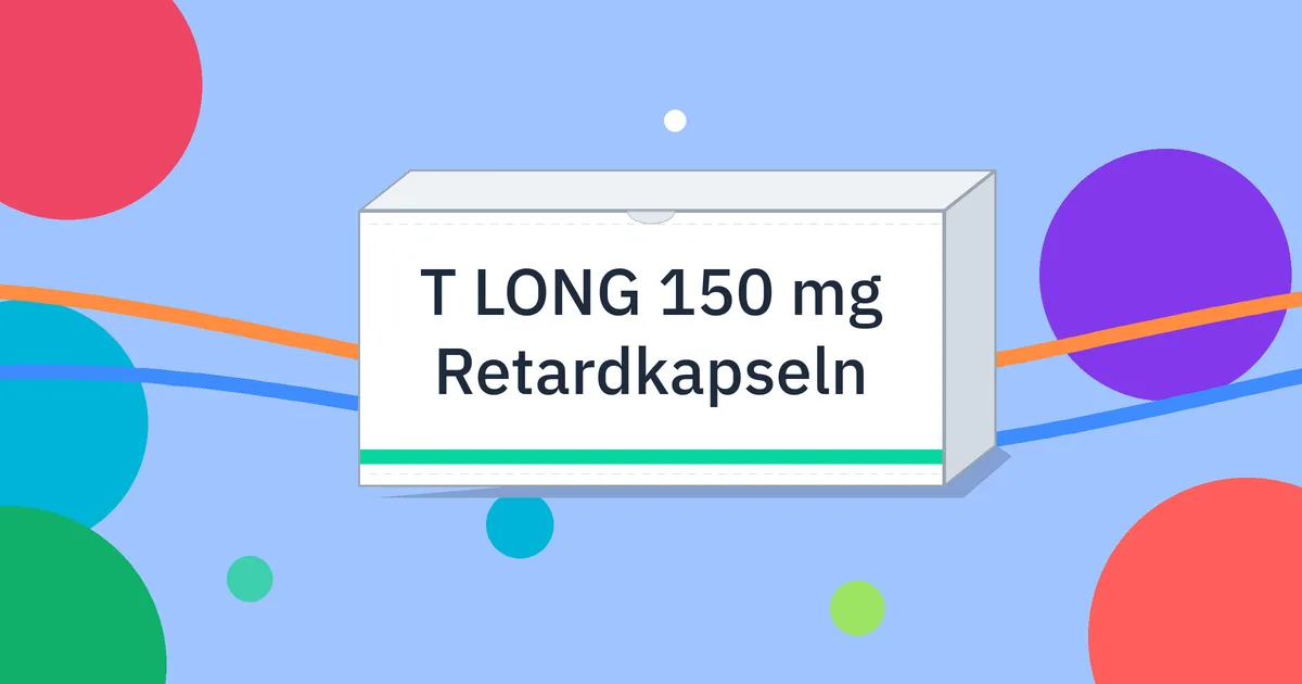 Symbolbild: Packung mit der Aufschrift T LONG 150 mg Retardkapseln (PZN 11105736) – Verfügbarkeit und Bezug in Apotheken in Frankfurt am Main