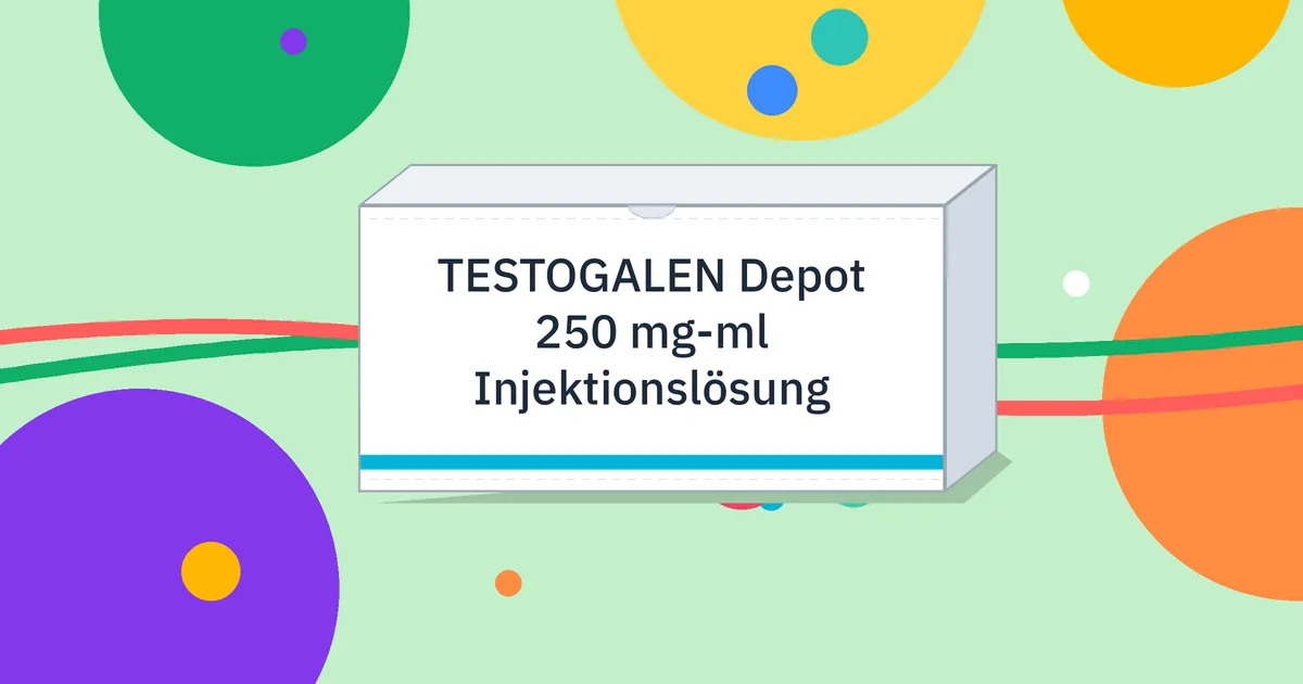 Symbolbild: Packung mit der Aufschrift TESTOGALEN Depot 250 mg-ml Injektionslösung (PZN 20122691) – Verfügbarkeit und Bezug in Apotheken in Frankfurt am Main