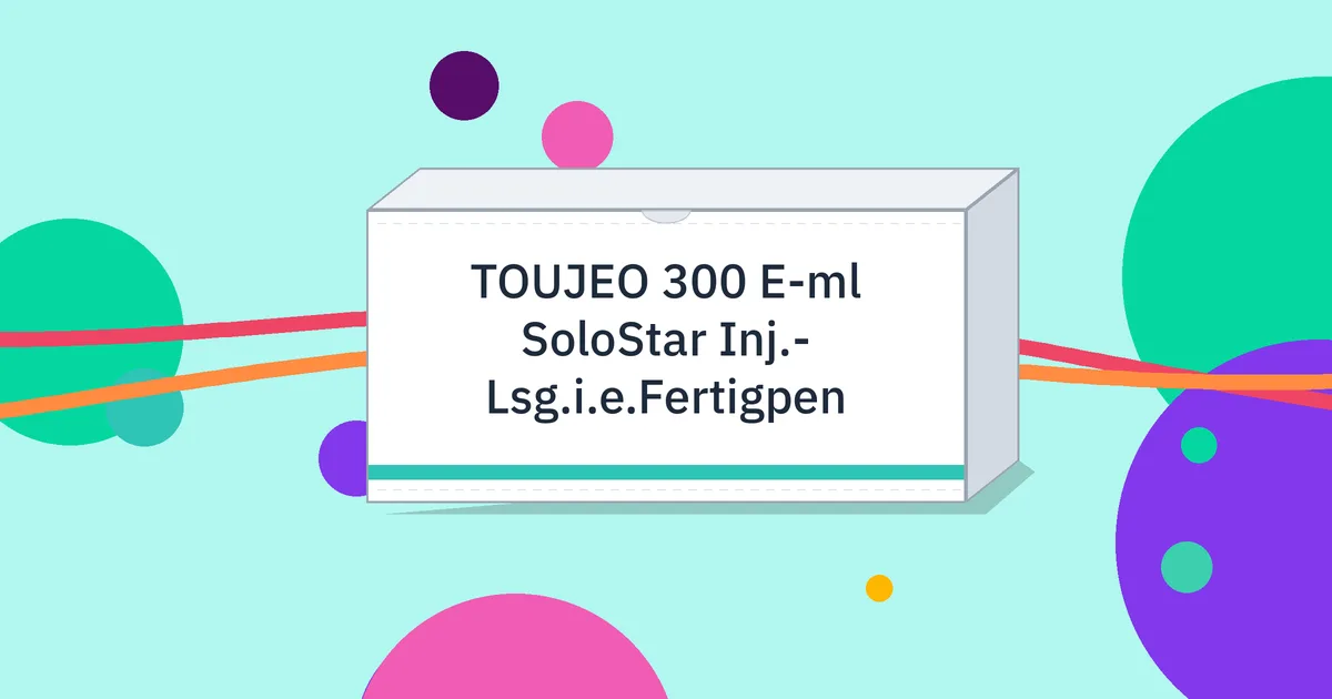 Symbolbild: Packung mit der Aufschrift TOUJEO 300 E-ml SoloStar Inj.-Lsg.i.e.Fertigpen (PZN 14133437) – Verfügbarkeit und Bezug in Apotheken in Frankfurt am Main