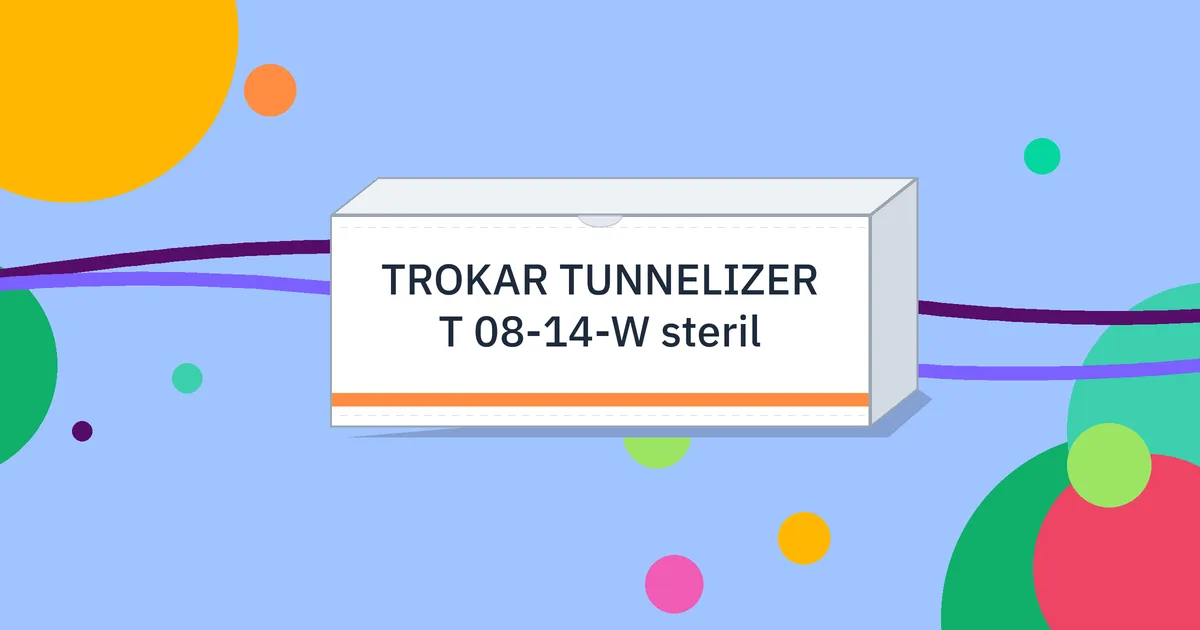 Symbolbild: Packung mit der Aufschrift TROKAR TUNNELIZER T 08-14-W steril (PZN 06584597) – Verfügbarkeit und Bezug in Apotheken in Frankfurt am Main