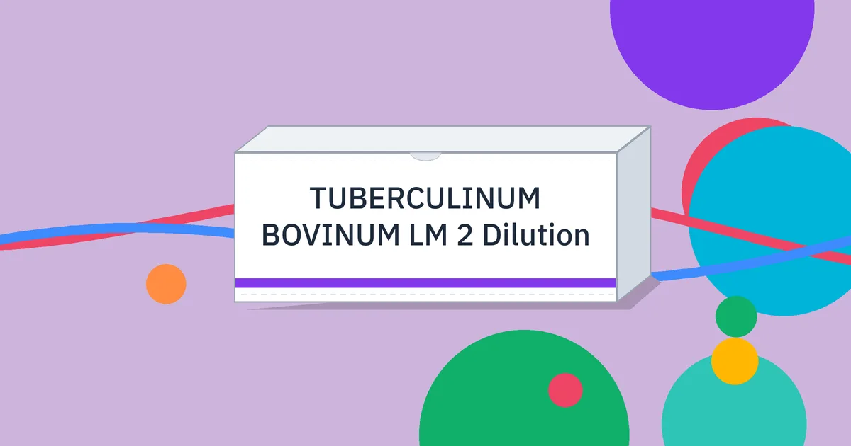 Symbolbild: Packung mit der Aufschrift TUBERCULINUM BOVINUM LM 2 Dilution (PZN 13253843) – Verfügbarkeit und Bezug in Apotheken in Frankfurt am Main