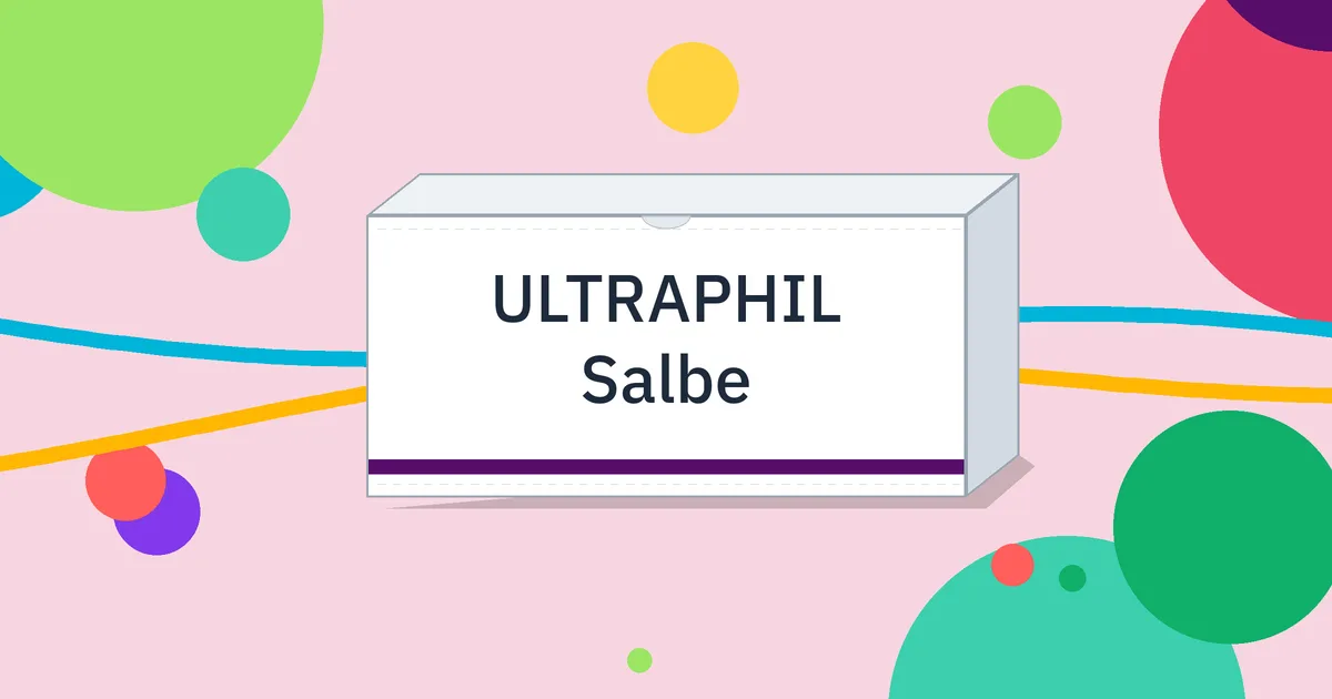 Symbolbild: Packung mit der Aufschrift ULTRAPHIL Salbe (PZN 16236064) – Verfügbarkeit und Bezug in Apotheken in Frankfurt am Main