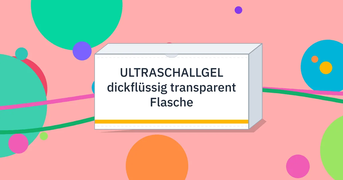 Symbolbild: Packung mit der Aufschrift ULTRASCHALLGEL dickflüssig transparent Flasche (PZN 14005308) – Verfügbarkeit und Bezug in Apotheken in Frankfurt am Main