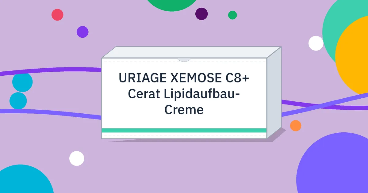 Symbolbild: Packung mit der Aufschrift URIAGE XEMOSE C8+ Cerat Lipidaufbau-Creme (PZN 20083347) – Verfügbarkeit und Bezug in Apotheken in Frankfurt am Main