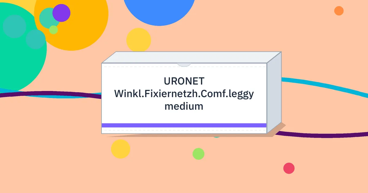 Symbolbild: Packung mit der Aufschrift URONET Winkl.Fixiernetzh.Comf.leggy medium (PZN 00477713) – Verfügbarkeit und Bezug in Apotheken in Frankfurt am Main