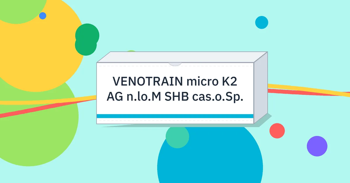 Symbolbild: Packung mit der Aufschrift VENOTRAIN micro K2 AG n.lo.M SHB cas.o.Sp. (PZN 20760256) – Verfügbarkeit und Bezug in Apotheken in Frankfurt am Main