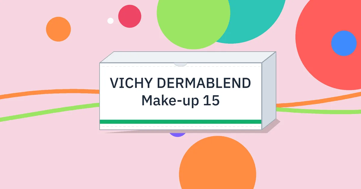 Symbolbild: Packung mit der Aufschrift VICHY DERMABLEND Make-up 15 (PZN 04181547) – Verfügbarkeit und Bezug in Apotheken in Frankfurt am Main