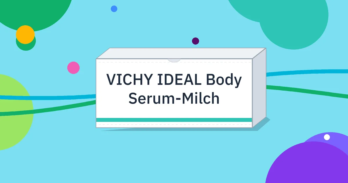 Symbolbild: Packung mit der Aufschrift VICHY IDEAL Body Serum-Milch (PZN 10824423) – Verfügbarkeit und Bezug in Apotheken in Frankfurt am Main