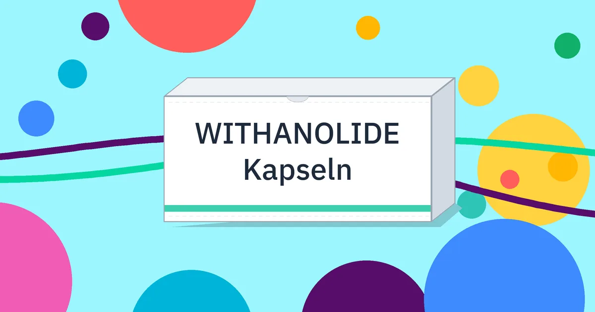Symbolbild: Packung mit der Aufschrift WITHANOLIDE Kapseln (PZN 13581731) – Verfügbarkeit und Bezug in Apotheken in Frankfurt am Main
