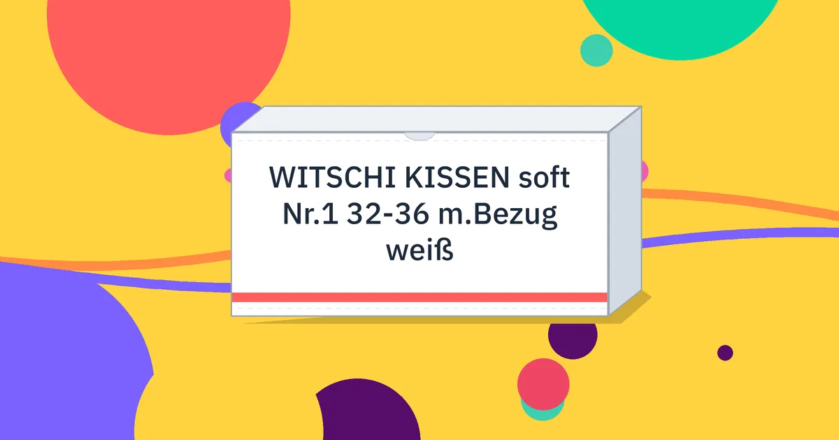 Symbolbild: Packung mit der Aufschrift WITSCHI KISSEN soft Nr.1 32-36 m.Bezug weiß (PZN 00627360) – Verfügbarkeit und Bezug in Apotheken in Frankfurt am Main
