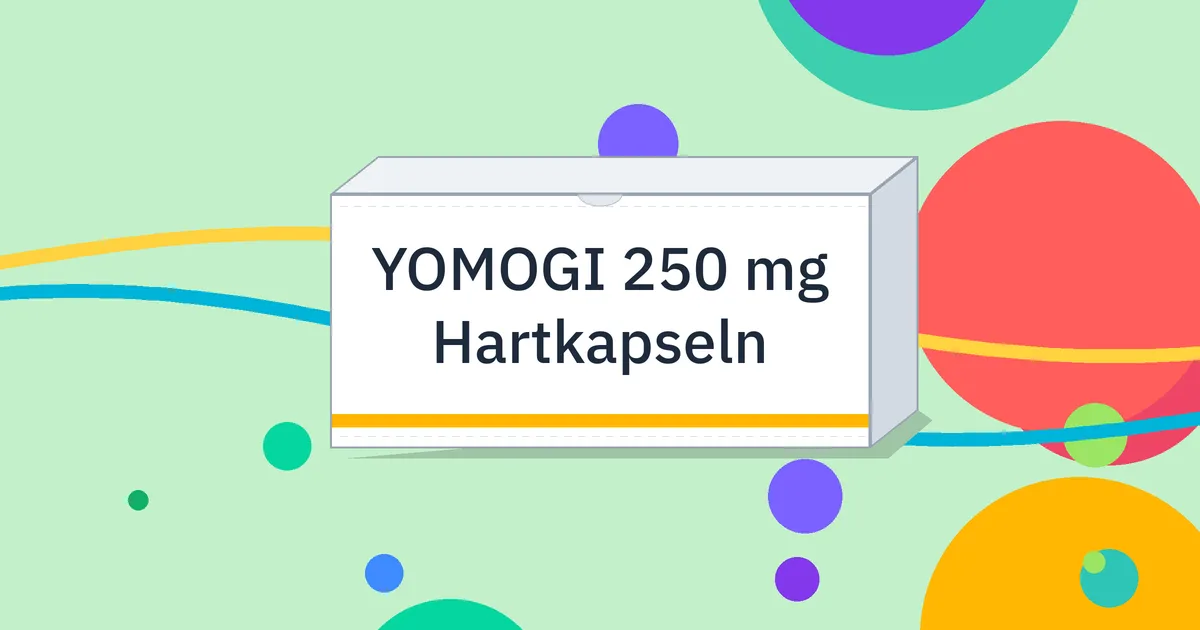 Symbolbild: Packung mit der Aufschrift YOMOGI 250 mg Hartkapseln (PZN 11885929) – Verfügbarkeit und Bezug in Apotheken in Frankfurt am Main