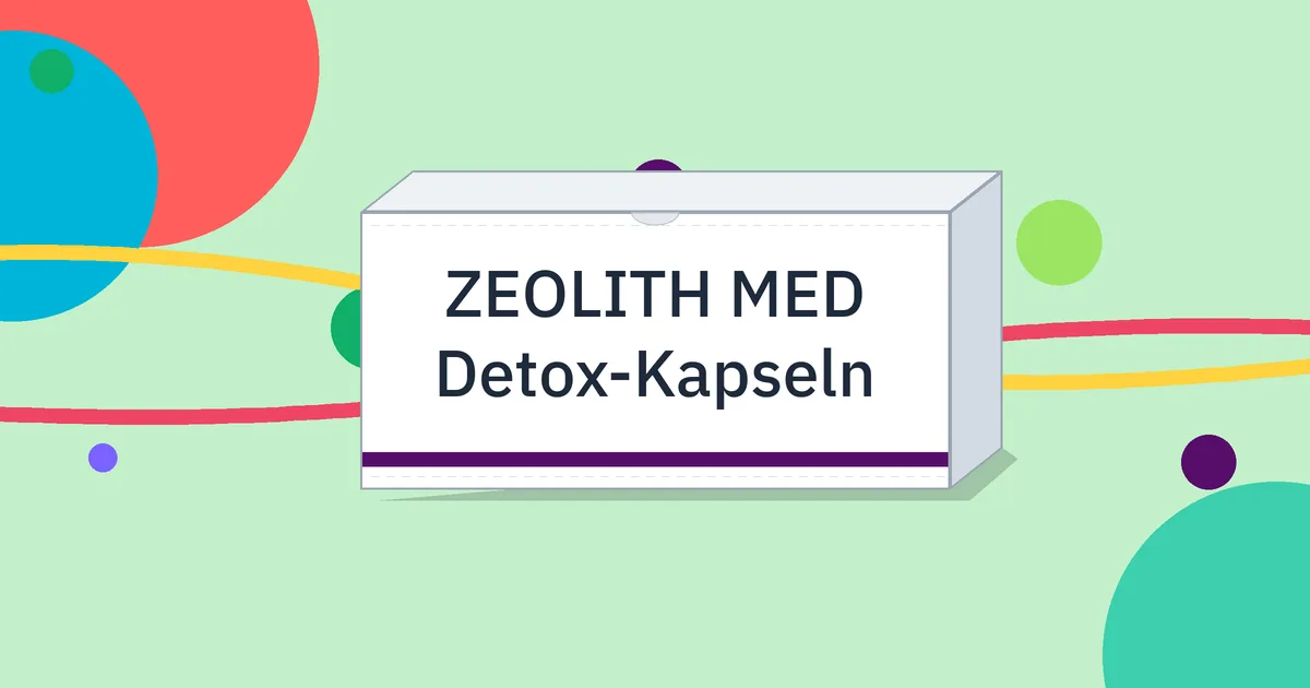 Symbolbild: Packung mit der Aufschrift ZEOLITH MED Detox-Kapseln (PZN 19161059) – Verfügbarkeit und Bezug in Apotheken in Frankfurt am Main
