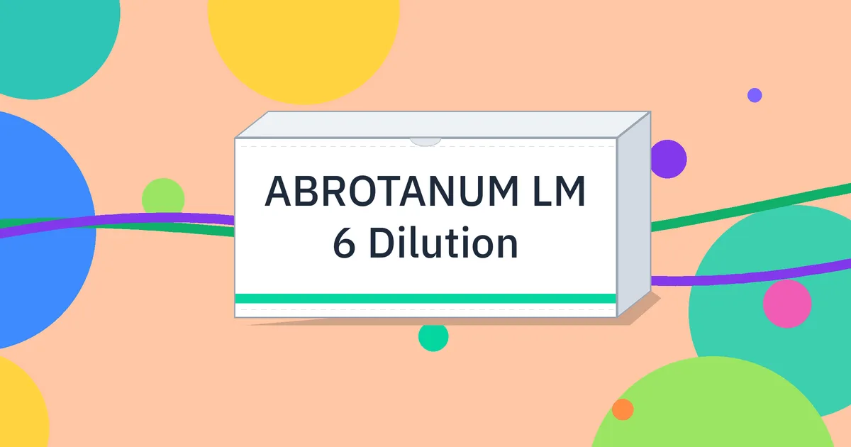 Symbolbild: Packung mit der Aufschrift ABROTANUM LM 6 Dilution (PZN 03503368) – Verfügbarkeit und Bezug in Apotheken in Frankfurt am Main