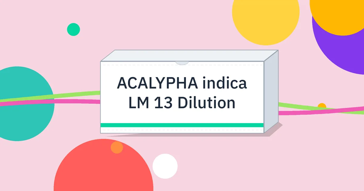 Symbolbild: Packung mit der Aufschrift ACALYPHA indica LM 13 Dilution (PZN 13262374) – Verfügbarkeit und Bezug in Apotheken in Frankfurt am Main
