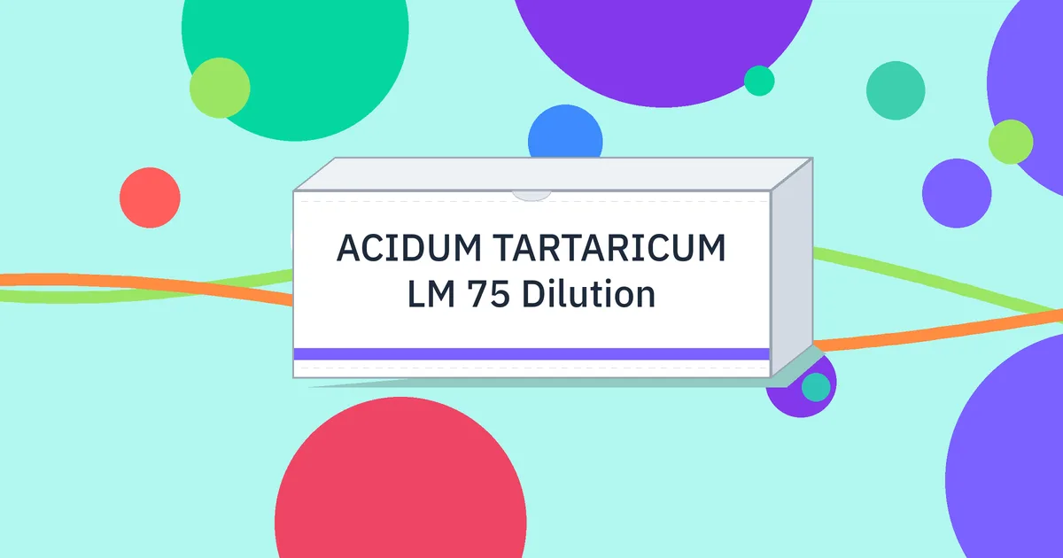 Symbolbild: Packung mit der Aufschrift ACIDUM TARTARICUM LM 75 Dilution (PZN 13287262) – Verfügbarkeit und Bezug in Apotheken in Frankfurt am Main