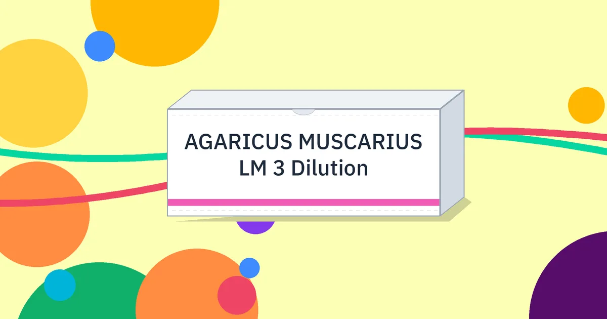 Symbolbild: Packung mit der Aufschrift AGARICUS MUSCARIUS LM 3 Dilution (PZN 12756157) – Verfügbarkeit und Bezug in Apotheken in Frankfurt am Main