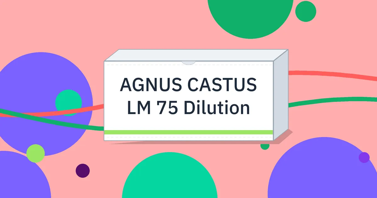 Symbolbild: Packung mit der Aufschrift AGNUS CASTUS LM 75 Dilution (PZN 13305540) – Verfügbarkeit und Bezug in Apotheken in Frankfurt am Main