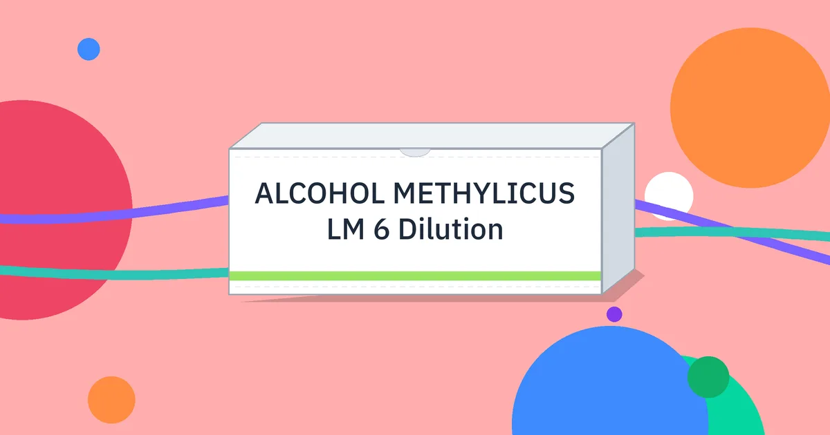 Symbolbild: Packung mit der Aufschrift ALCOHOL METHYLICUS LM 6 Dilution (PZN 13309147) – Verfügbarkeit und Bezug in Apotheken in Frankfurt am Main
