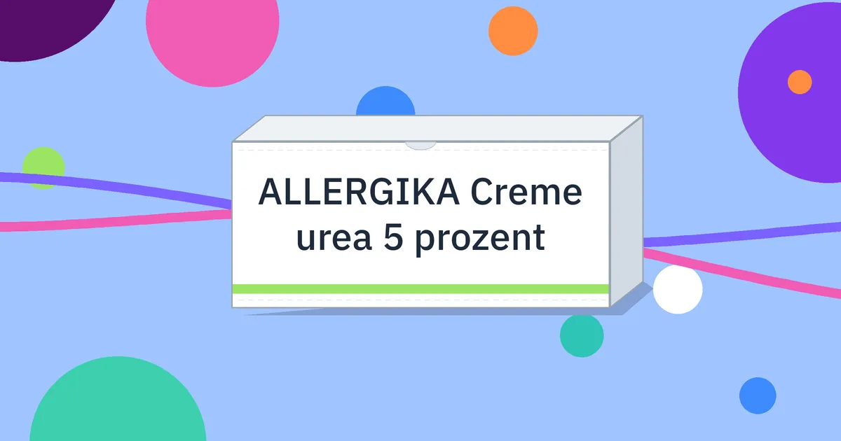 Symbolbild: Packung mit der Aufschrift ALLERGIKA Creme urea 5 prozent (PZN 00677599) – Verfügbarkeit und Bezug in Apotheken in Frankfurt am Main