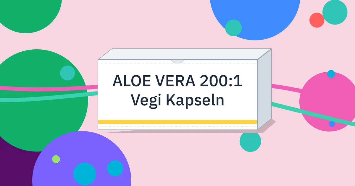 Symbolbild: Packung mit der Aufschrift ALOE VERA 200:1 Vegi Kapseln (PZN 03837572) – Verfügbarkeit und Bezug in Apotheken in Frankfurt am Main