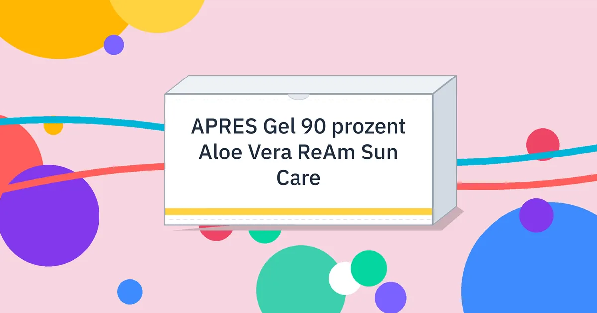 Symbolbild: Packung mit der Aufschrift APRES Gel 90 prozent Aloe Vera ReAm Sun Care (PZN 13972584) – Verfügbarkeit und Bezug in Apotheken in Frankfurt am Main