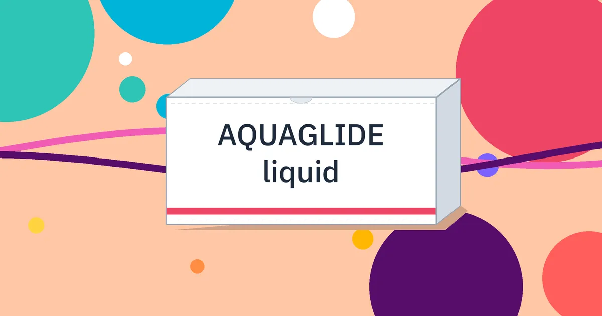 Symbolbild: Packung mit der Aufschrift AQUAGLIDE liquid (PZN 16139929) – Verfügbarkeit und Bezug in Apotheken in Frankfurt am Main