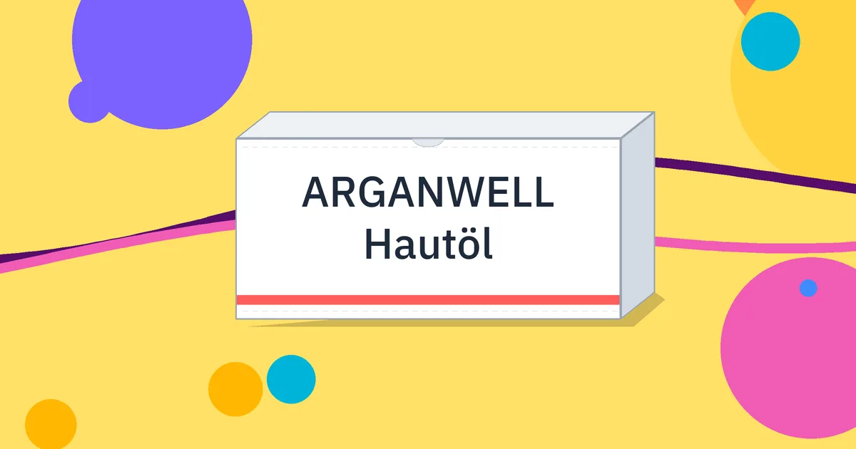 Symbolbild: Packung mit der Aufschrift ARGANWELL Hautöl (PZN 06438648) – Verfügbarkeit und Bezug in Apotheken in Frankfurt am Main
