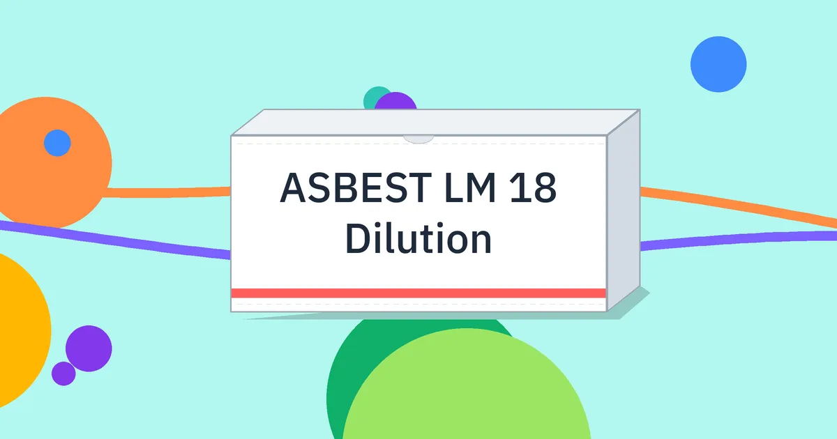 Symbolbild: Packung mit der Aufschrift ASBEST LM 18 Dilution (PZN 13398429) – Verfügbarkeit und Bezug in Apotheken in Frankfurt am Main