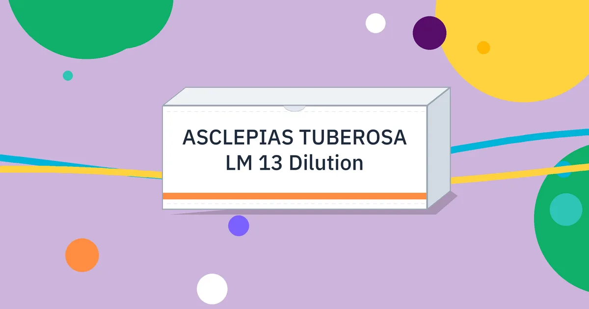 Symbolbild: Packung mit der Aufschrift ASCLEPIAS TUBEROSA LM 13 Dilution (PZN 13401025) – Verfügbarkeit und Bezug in Apotheken in Frankfurt am Main
