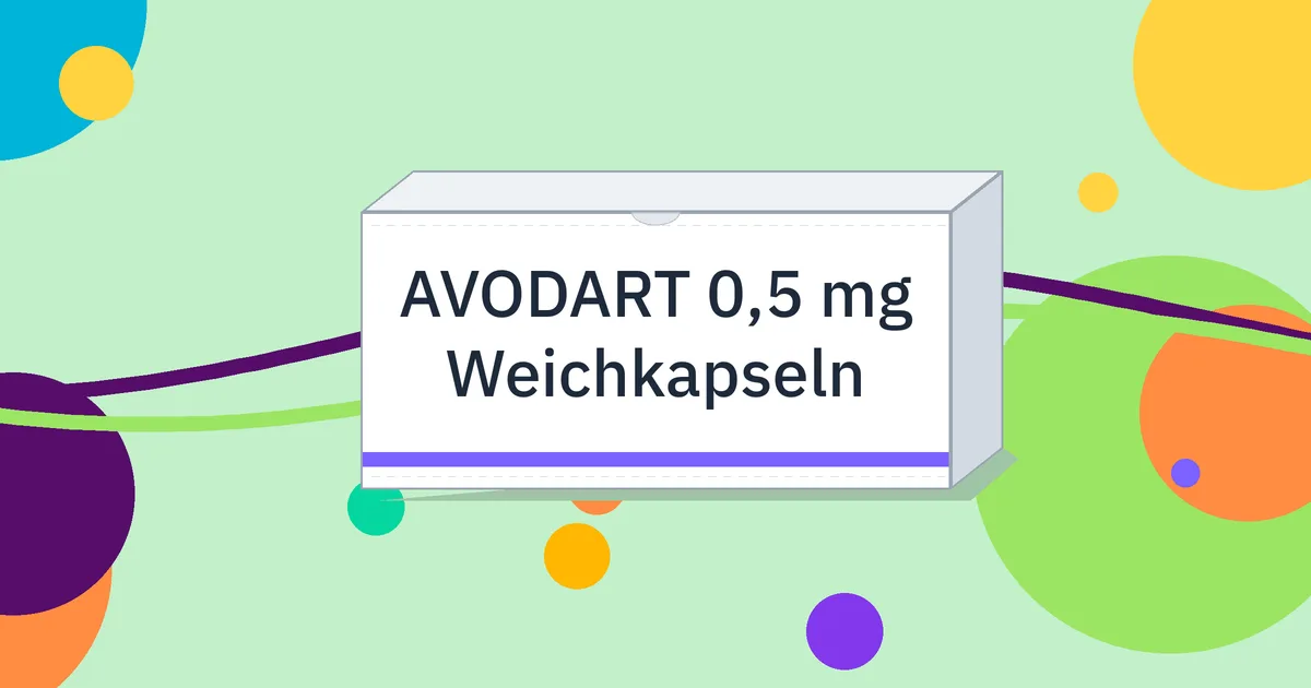 Symbolbild: Packung mit der Aufschrift AVODART 0,5 mg Weichkapseln (PZN 16354970) – Verfügbarkeit und Bezug in Apotheken in Frankfurt am Main