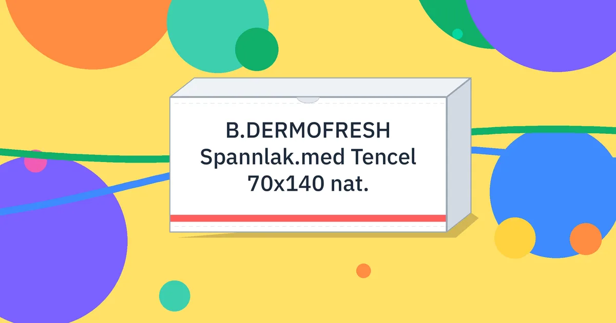 Symbolbild: Packung mit der Aufschrift B.DERMOFRESH Spannlak.med Tencel 70x140 nat. (PZN 09244790) – Verfügbarkeit und Bezug in Apotheken in Frankfurt am Main