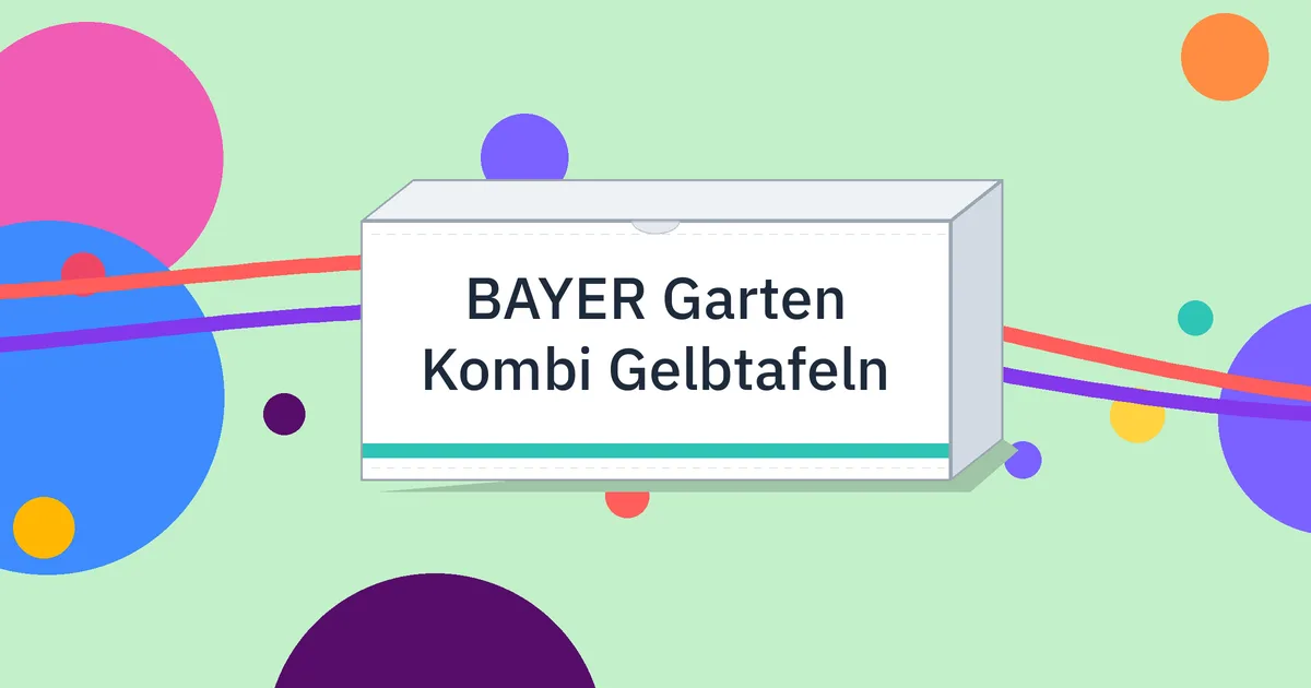 Symbolbild: Packung mit der Aufschrift BAYER Garten Kombi Gelbtafeln (PZN 04884935) – Verfügbarkeit und Bezug in Apotheken in Frankfurt am Main
