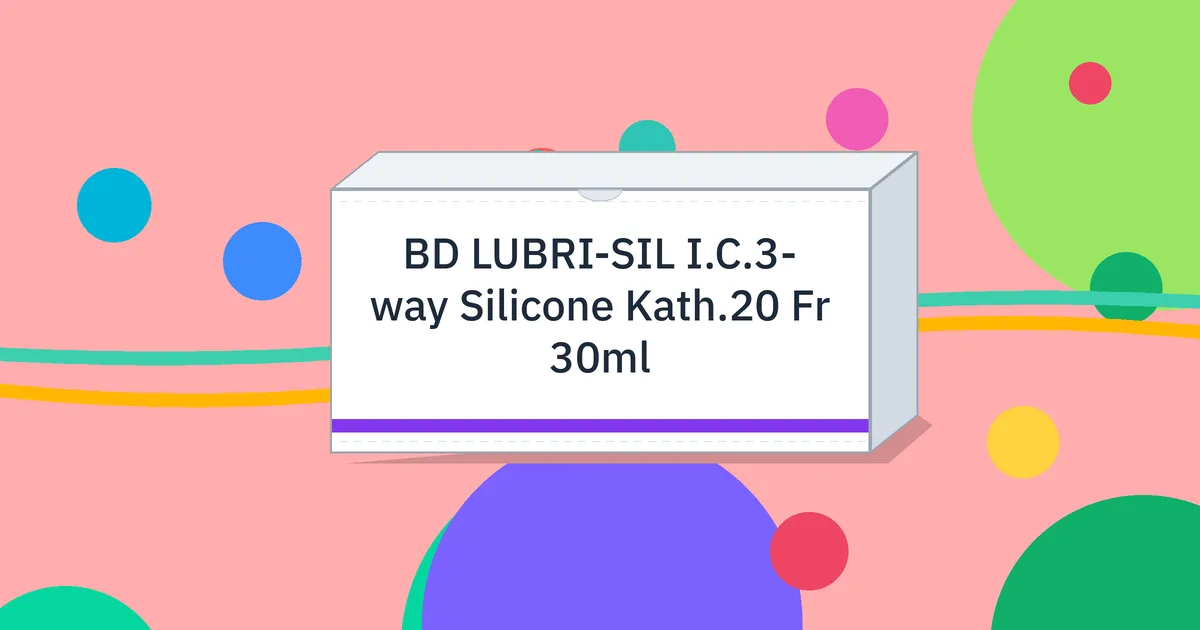 Symbolbild: Packung mit der Aufschrift BD LUBRI-SIL I.C.3-way Silicone Kath.20 Fr 30ml (PZN 20594740) – Verfügbarkeit und Bezug in Apotheken in Frankfurt am Main