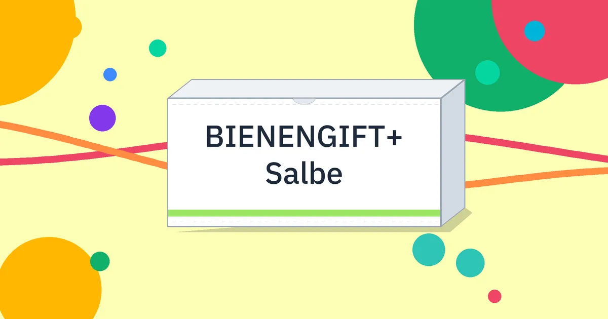 Symbolbild: Packung mit der Aufschrift BIENENGIFT+ Salbe (PZN 20386384) – Verfügbarkeit und Bezug in Apotheken in Frankfurt am Main