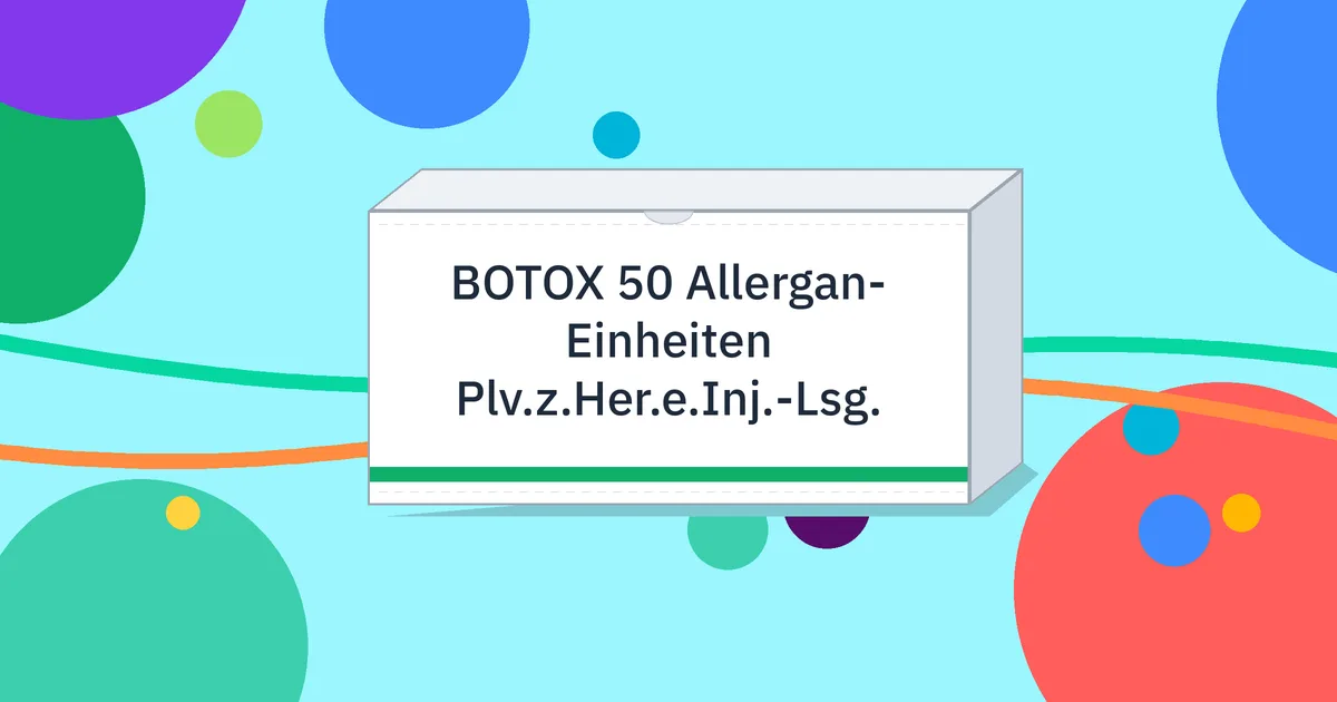 Symbolbild: Packung mit der Aufschrift BOTOX 50 Allergan-Einheiten Plv.z.Her.e.Inj.-Lsg. (PZN 14269711) – Verfügbarkeit und Bezug in Apotheken in Frankfurt am Main