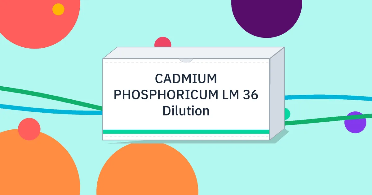 Symbolbild: Packung mit der Aufschrift CADMIUM PHOSPHORICUM LM 36 Dilution (PZN 13402504) – Verfügbarkeit und Bezug in Apotheken in Frankfurt am Main