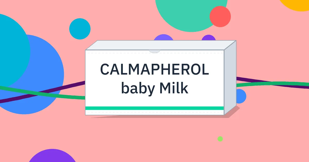 Symbolbild: Packung mit der Aufschrift CALMAPHEROL baby Milk (PZN 19161987) – Verfügbarkeit und Bezug in Apotheken in Frankfurt am Main