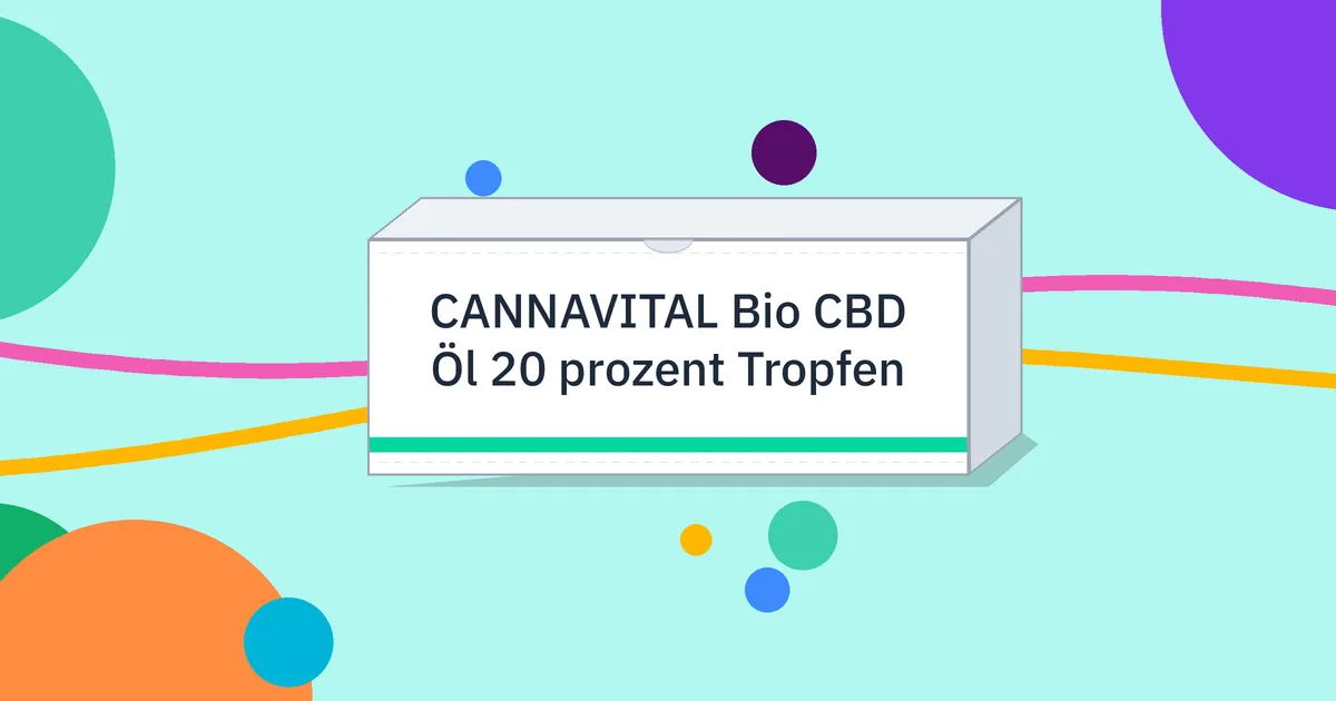 Symbolbild: Packung mit der Aufschrift CANNAVITAL Bio CBD Öl 20 prozent Tropfen (PZN 19647980) – Verfügbarkeit und Bezug in Apotheken in Frankfurt am Main